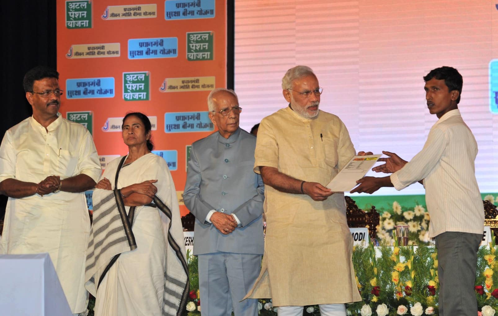 PM Narendra Modi launches three social security schemes for India 1