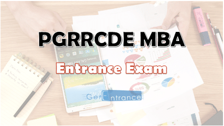 PGRRCDE MBA Entrance Test