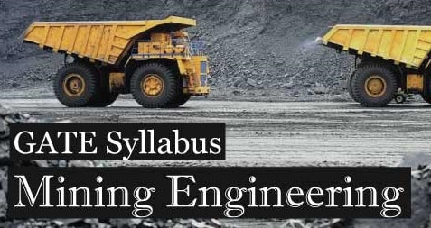GATE 2023 Mining Engineering Syllabus (Released) - Get (MN) PDF Here